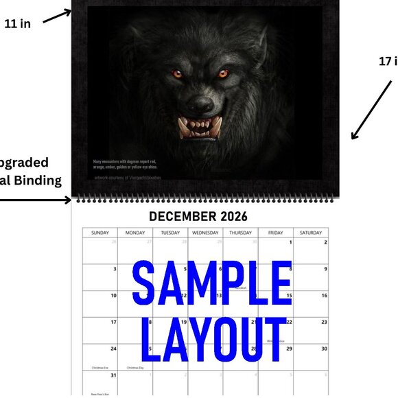 The Crafty Hobbit | Office | Dogman Calendar 226 Werewolf Calendar ...